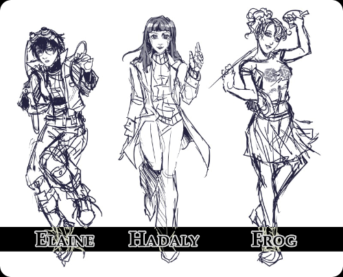 Under the Hills Authorspace: Sketches: Black Hat Magick, Elaine, Hadaly ...